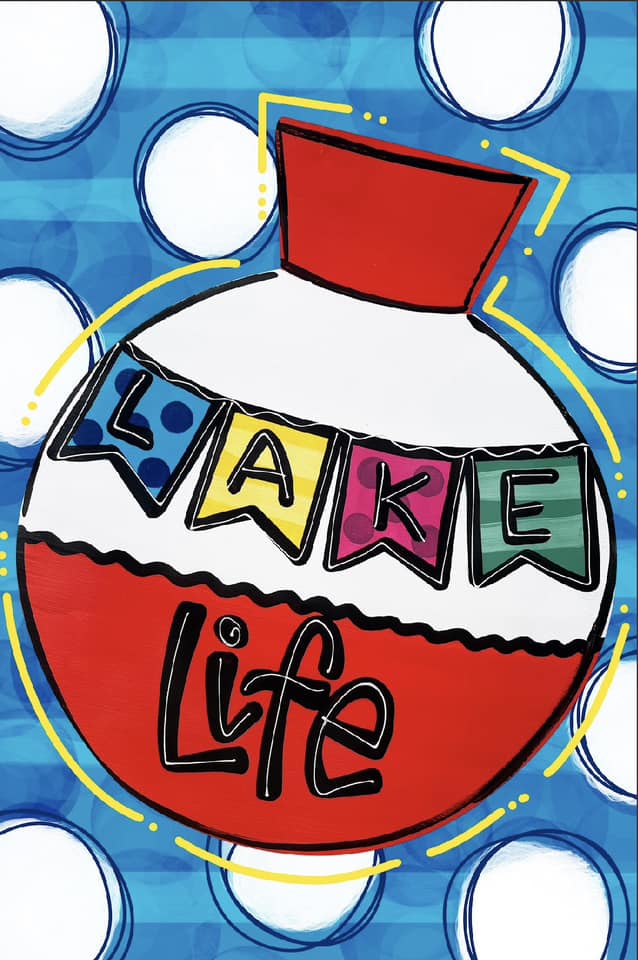 Lake life bobber - Garden Flag – LilyPadDesignsArt
